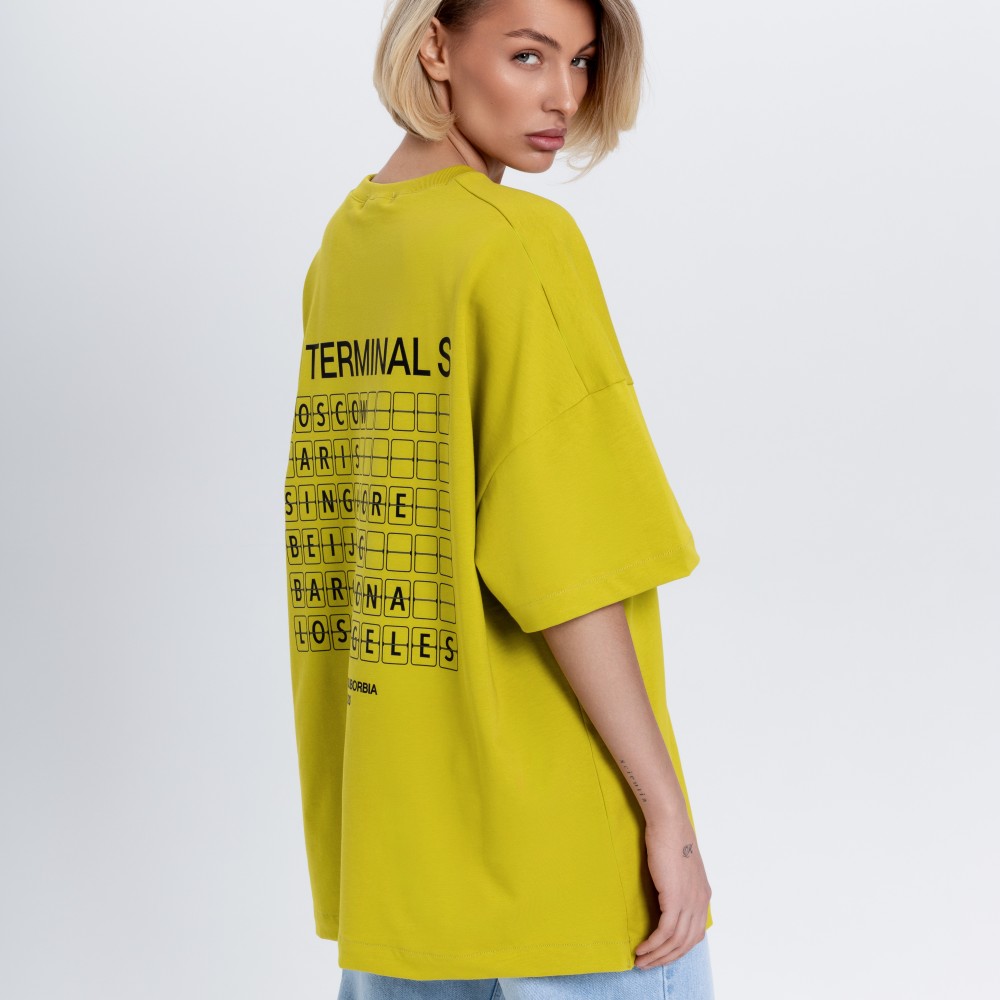 Футболка CITIES TERMINAL S cyber lime | SUBORBIA | Интернет-магазин ...